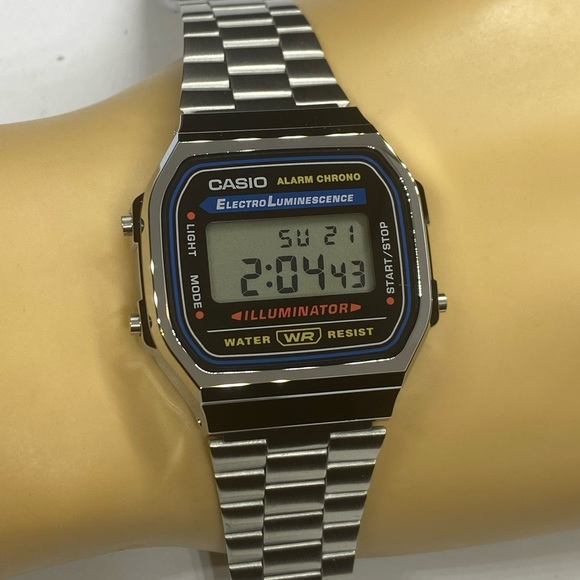 Casio | Other | Casio Watch Digital Movement Stainless Steel 34mm ...